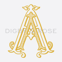 AA Monogram, Crest or Logo - Digby & Rose | Digby & Rose Invitations DC